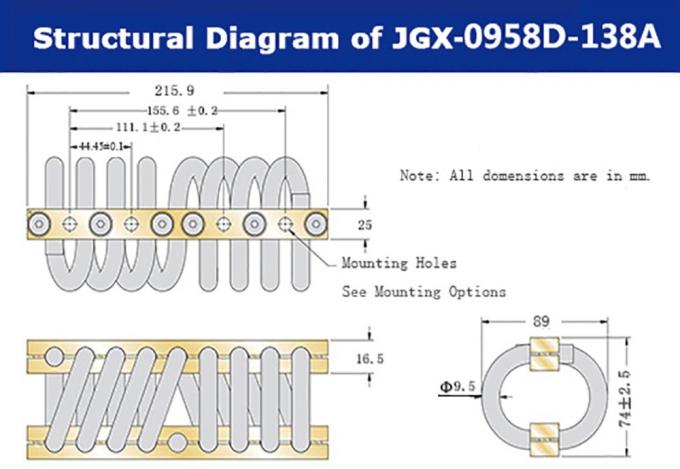 Enidine Wire Rope Vibration Damper Isolator For Electrical Equipment