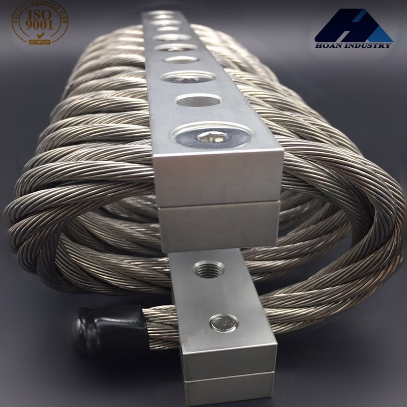 Shock Steel Wire Rope Isolator Anti-Vibration Mount Console Generating ...